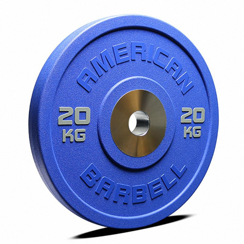 Durable Gym Rubber Coated Weightlifting Bumper Plates