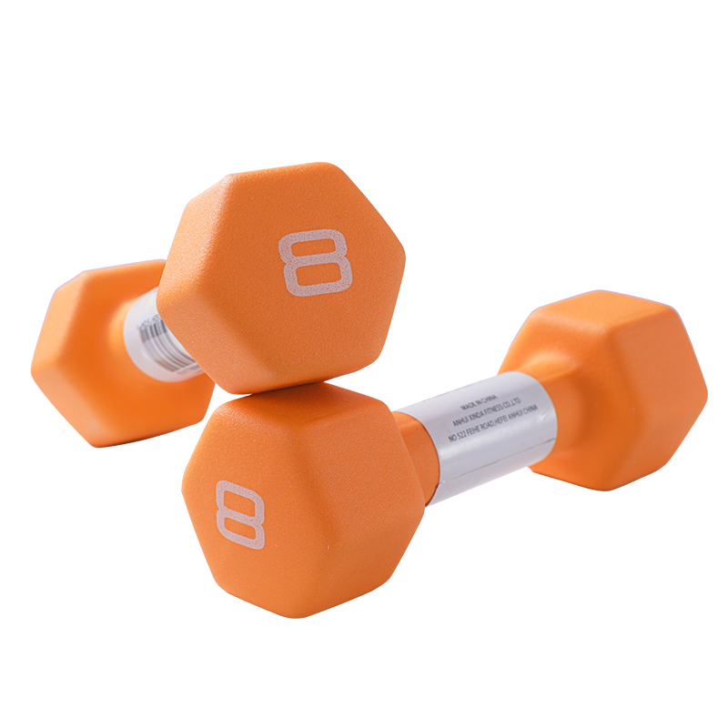 Colorful thick neoprene coating high density dumbbells